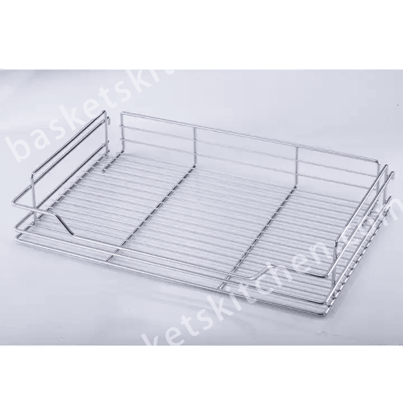 Four Side Pull Out Cabinet Basket - Round Wire - Baskets Kitchen